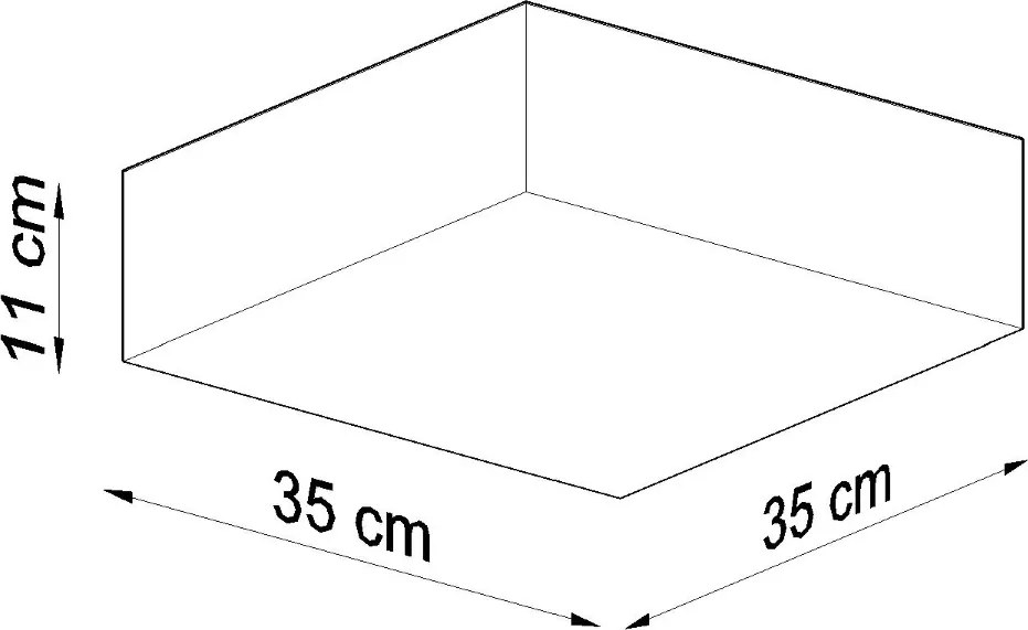 Sollux Lighting Stropní svítidlo HORUS 35 černé