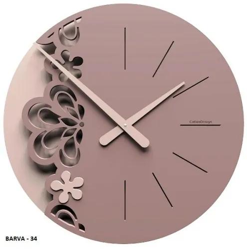 Designové hodiny 56-10-2 CalleaDesign Merletto Big 45cm (více barevných variant) Barva antracitová černá-4
