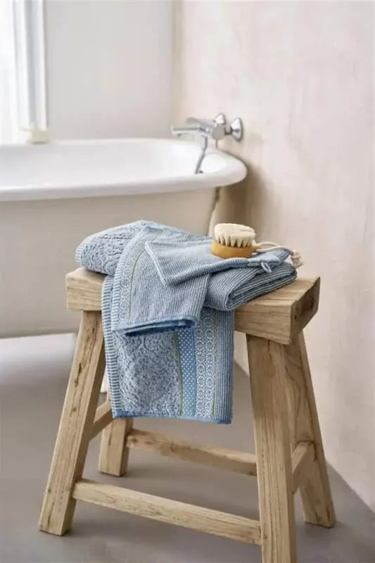 Pip Studio bavlněný froté ručník na ruce Soft Zellige modrošedý 30x50 cm