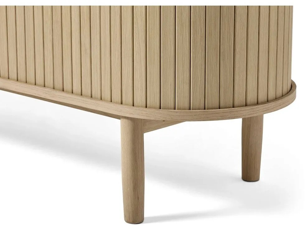 TV stolek v dekoru dubu ve světle přírodní barvě 140x56x40 cm Meta – Unique Furniture