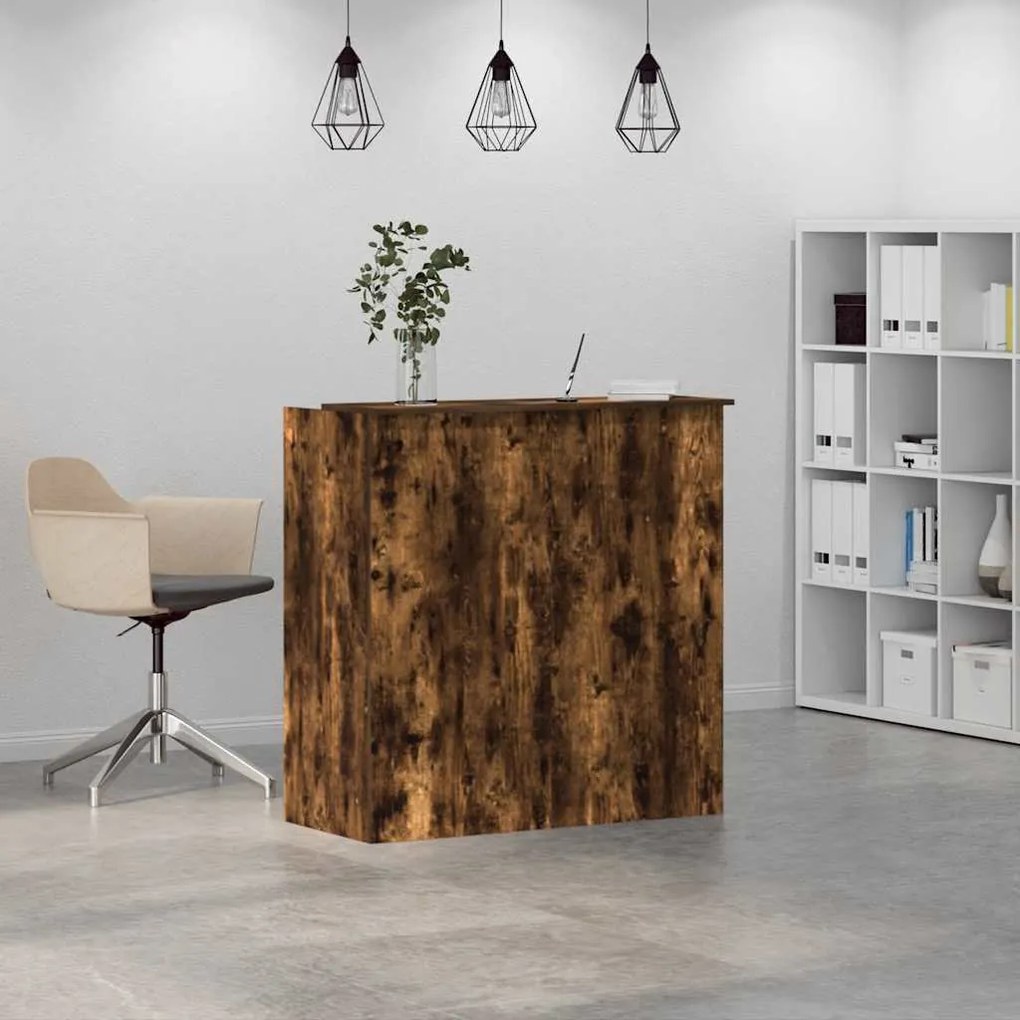 Recepční stůl kouřový dub 100x50x103,5 cm kompozitní dřevo 3324164