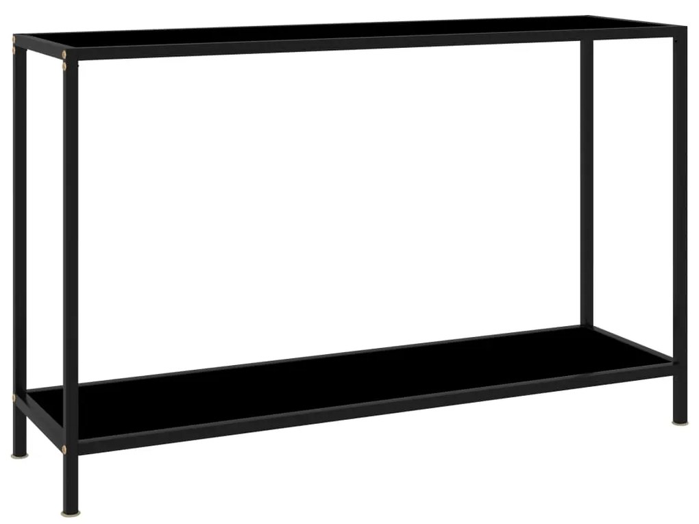 322840 vidaXL Konzolový stolek černý 120 x 35 x 75 cm tvrzené sklo