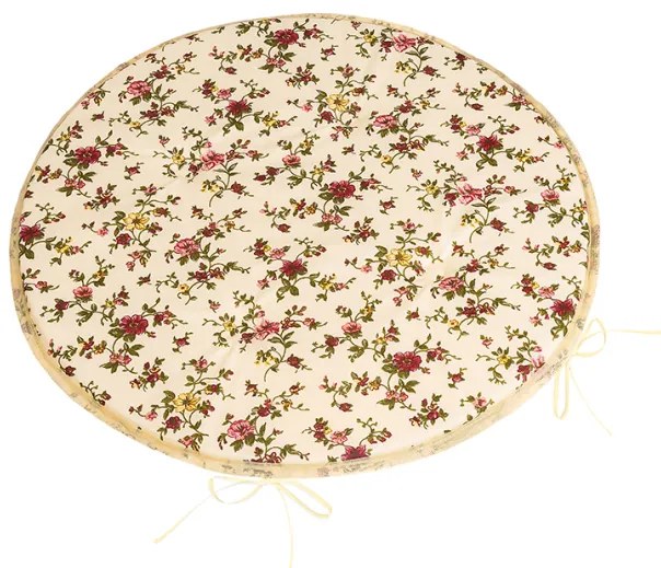 Bellatex Sedák Adéla kulatý hladký průměr 40 cm Růžička