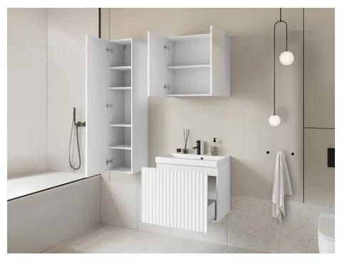 Koupelnový nábytek Damysos I, Barva: bílá / bílá, Sifon k umyvadlu: ano, Baterie: Maro Blo 020M