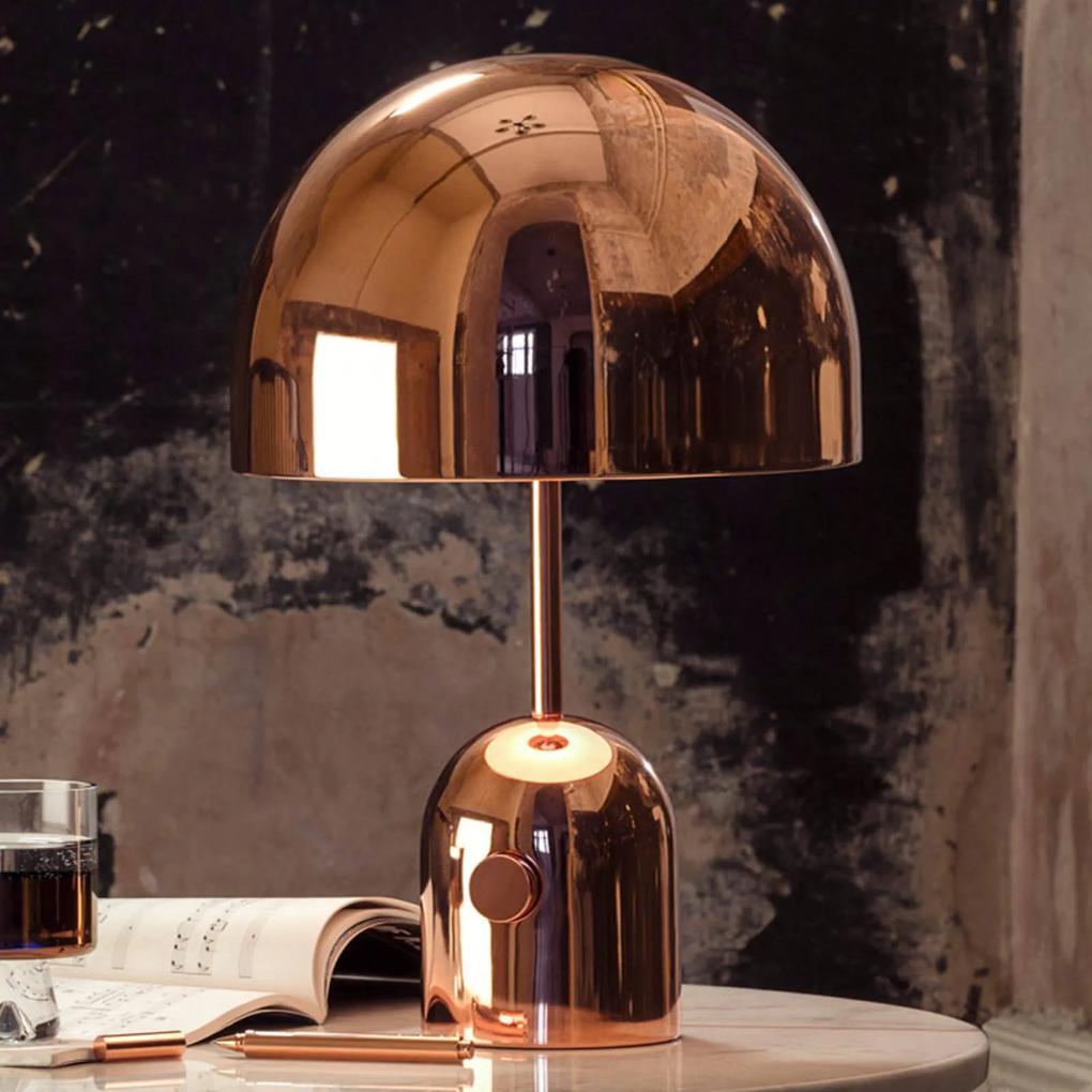 Tom Dixon Bell Table - designová stolní lampa, měď
