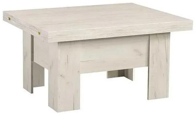 Casarredo - Komfort nábytek Konferenční stolek ERIK se zvedacím mechanismem, výběr barev | barva: jrs-bílá-alpská