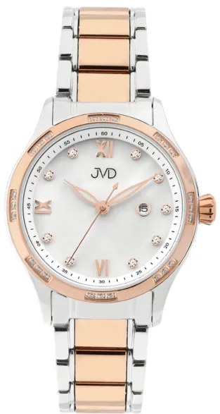 Dámské luxusní náramkové designové hodinky JVD JVD JG1012.2 se zirkony