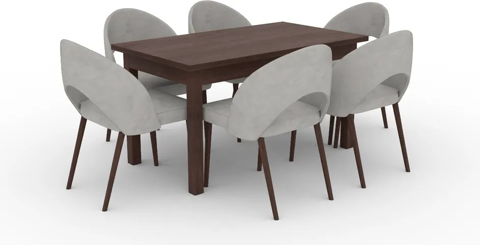ADRK Furniture Sada stůl s židlemi RODOS 82 SE-ROD-82-DW