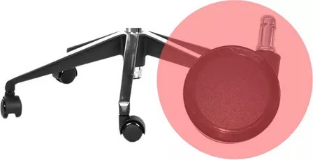 MERCURY Ergonomická kancelářská židle FISH BONES s opěrkou hlavy, černý plast, 26-68 červená, 3D područky