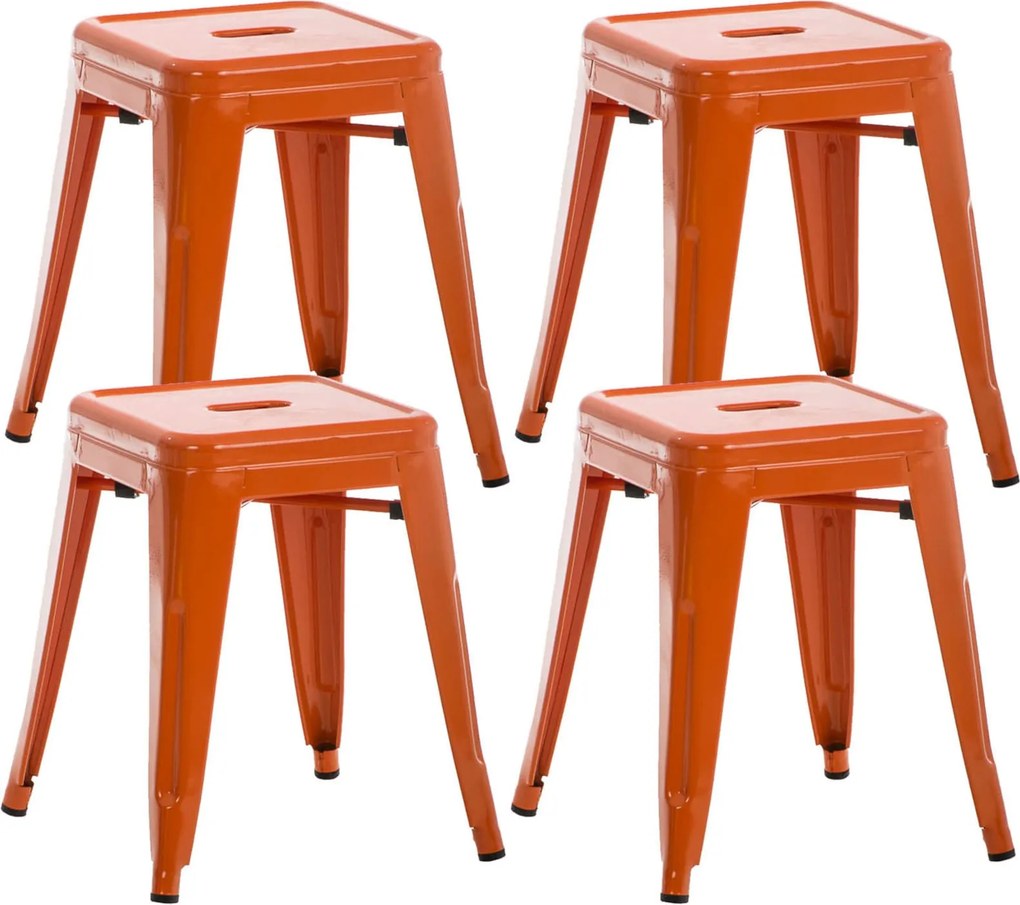 Sada 4 ks stolička Armin – oranžová