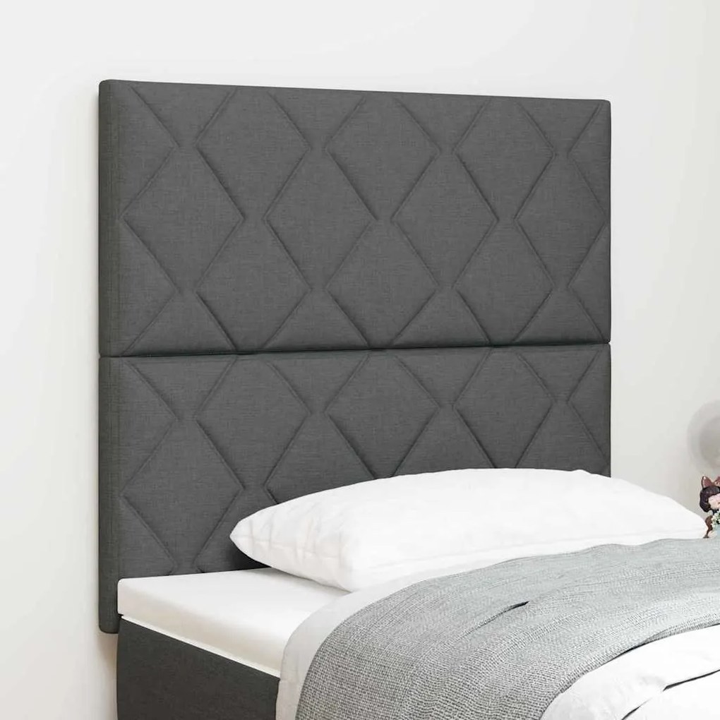 Čelo postele Tmavě šedá 100 cm textil 3337900