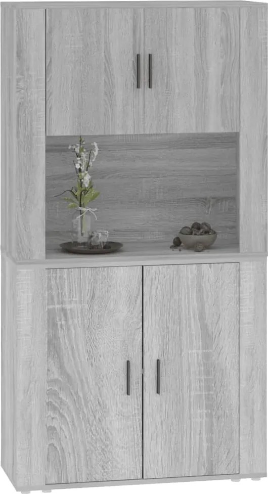 Skříň highboard šedá sonoma kompozitní dřevo 3185357