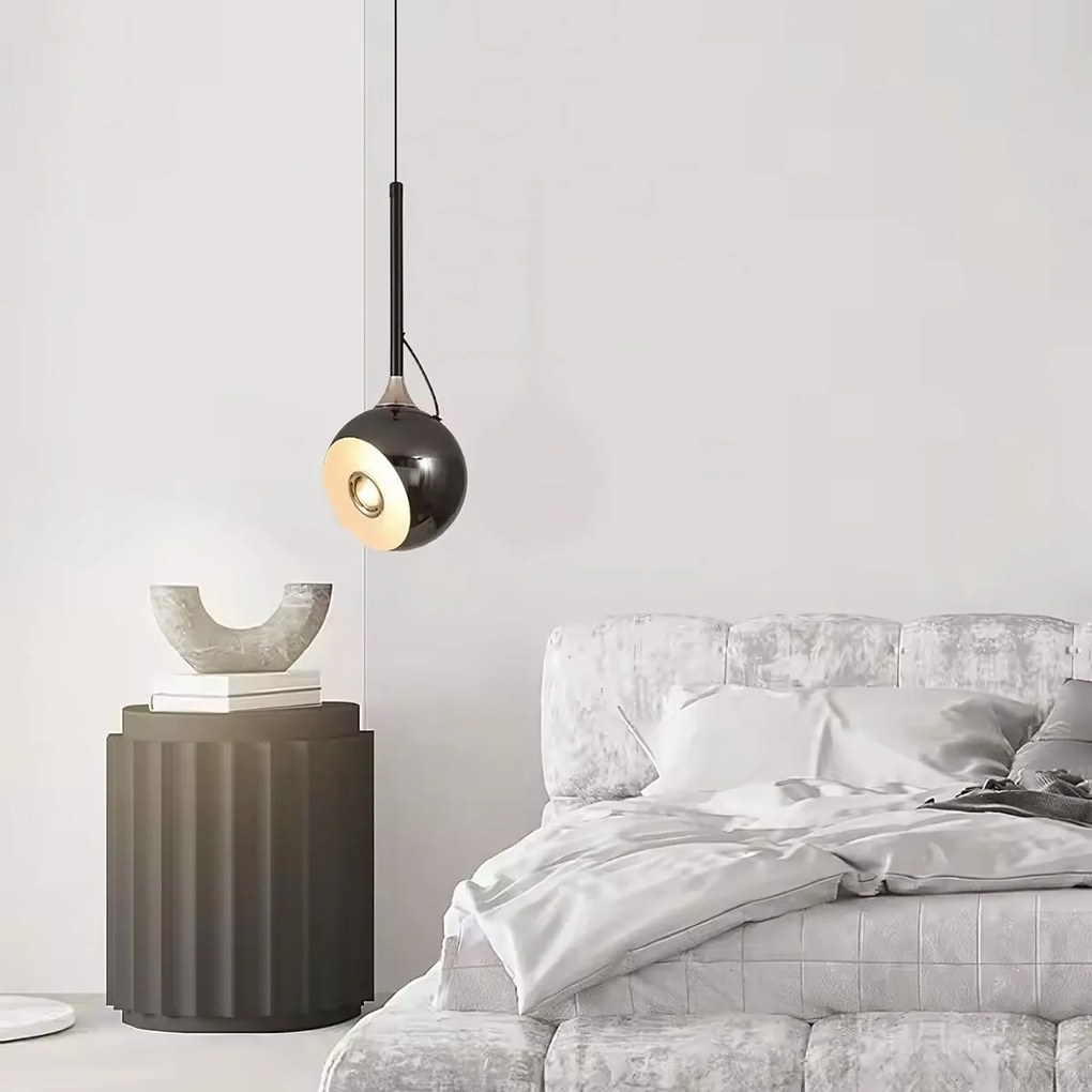 Toolight REA, LAMP LED G087-1CP BLACK CHROME, OSW-09704