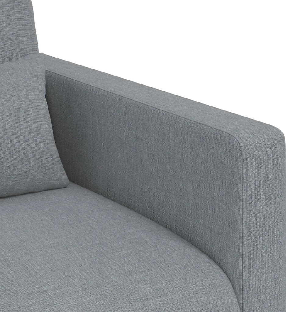 Set pohovek 2 ks Světle šedá textil 3407537