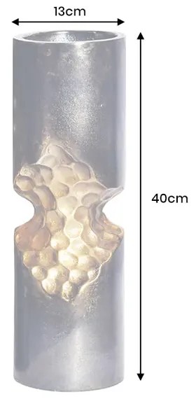 Massive home | Váza PRECIOUS 50 CM černá zlatá