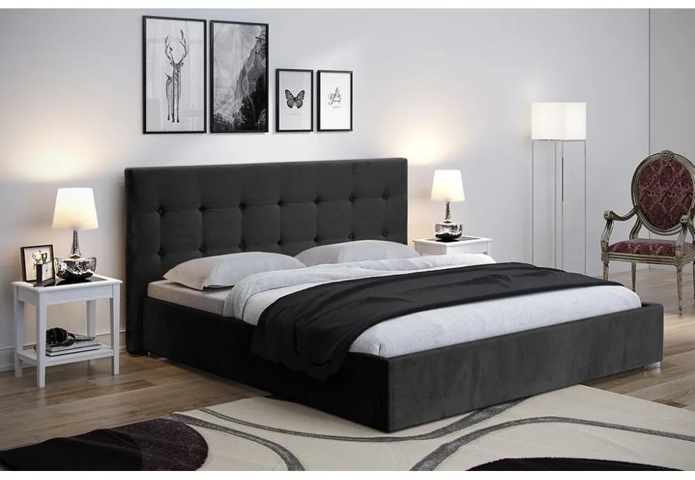 Moderní čalouněná postel SPAIN 140x200 cm Ficelle 4