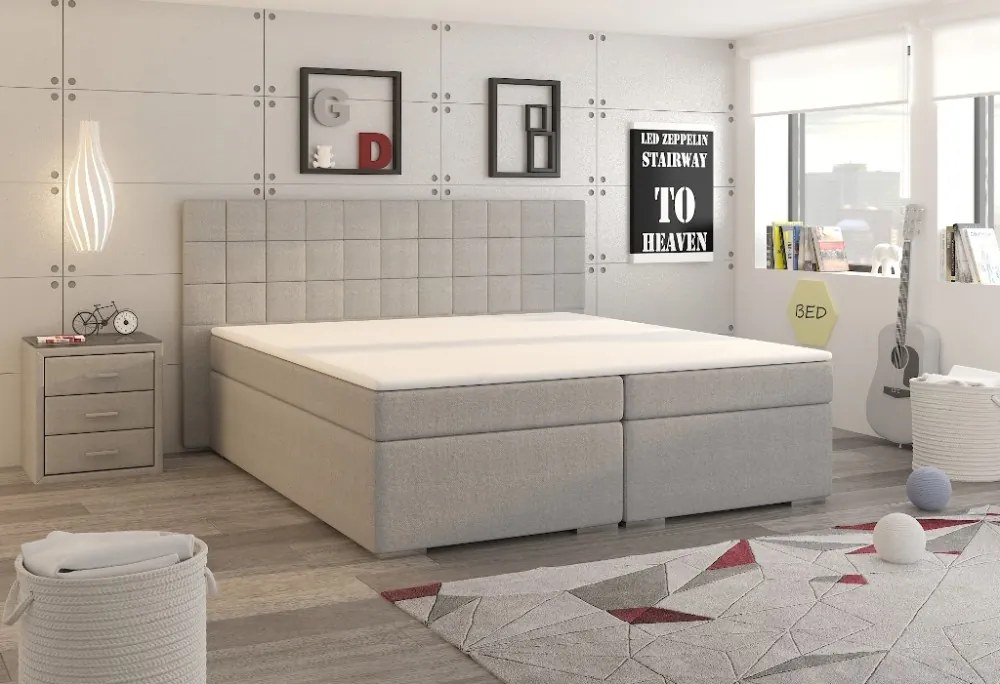 Postel boxspring Karin Megakomfort 180x200 Inari 45 - taštičková matrace