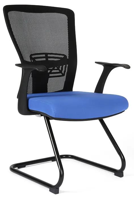 Office Pro Jednací židle THEMIS MEETING Barva sedáku: TD 11 modrá, Barva opěráku: MESH černá