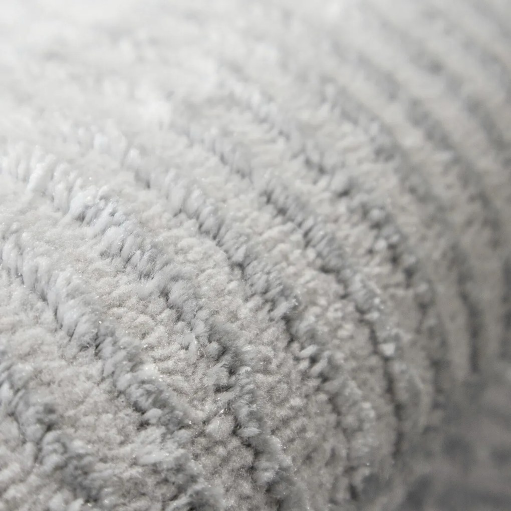 Angel Carpet, Kusový koberec Zafiro 25 Grey, 80x150, šedá, kancelář