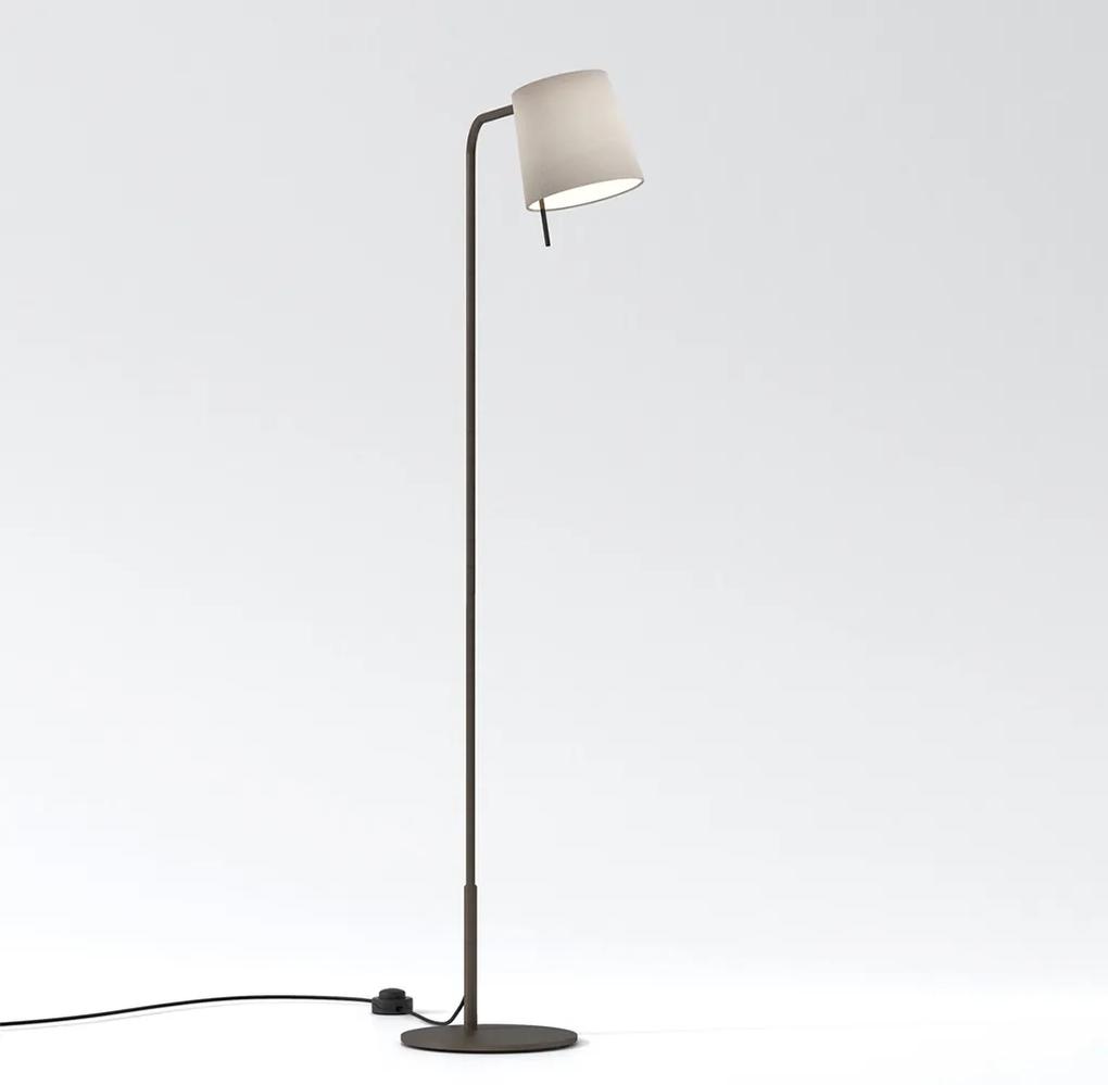 Elegantní stojací lampa Mitsu Floor  Elegantní stojací lampa Mitsu Floor Noha: Bronzová, Stínítko: Šedé oyster