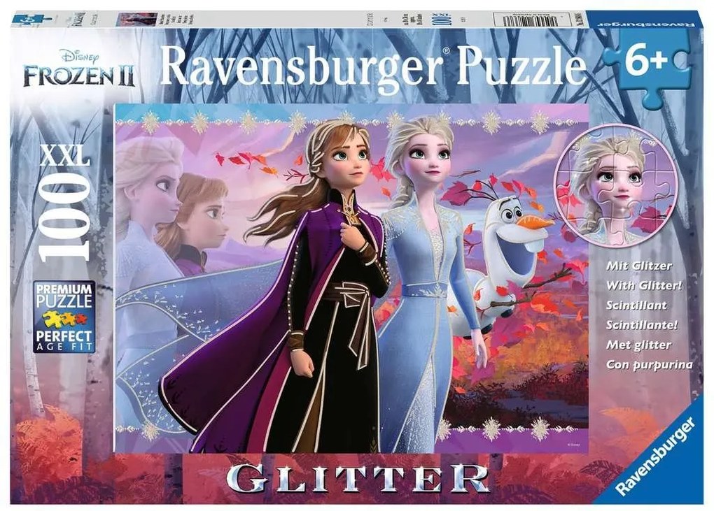 Ravensburger třpytivé puzzle ledové království 2 xxl 100 dílků