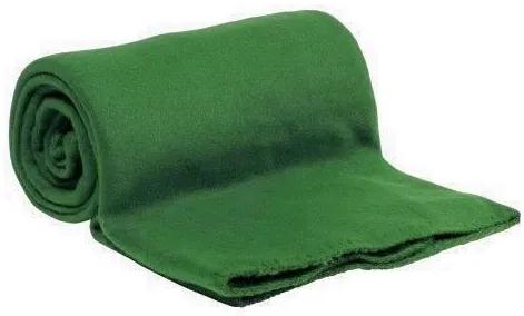 Fleecová deka tmavě zelená 160x200 cm