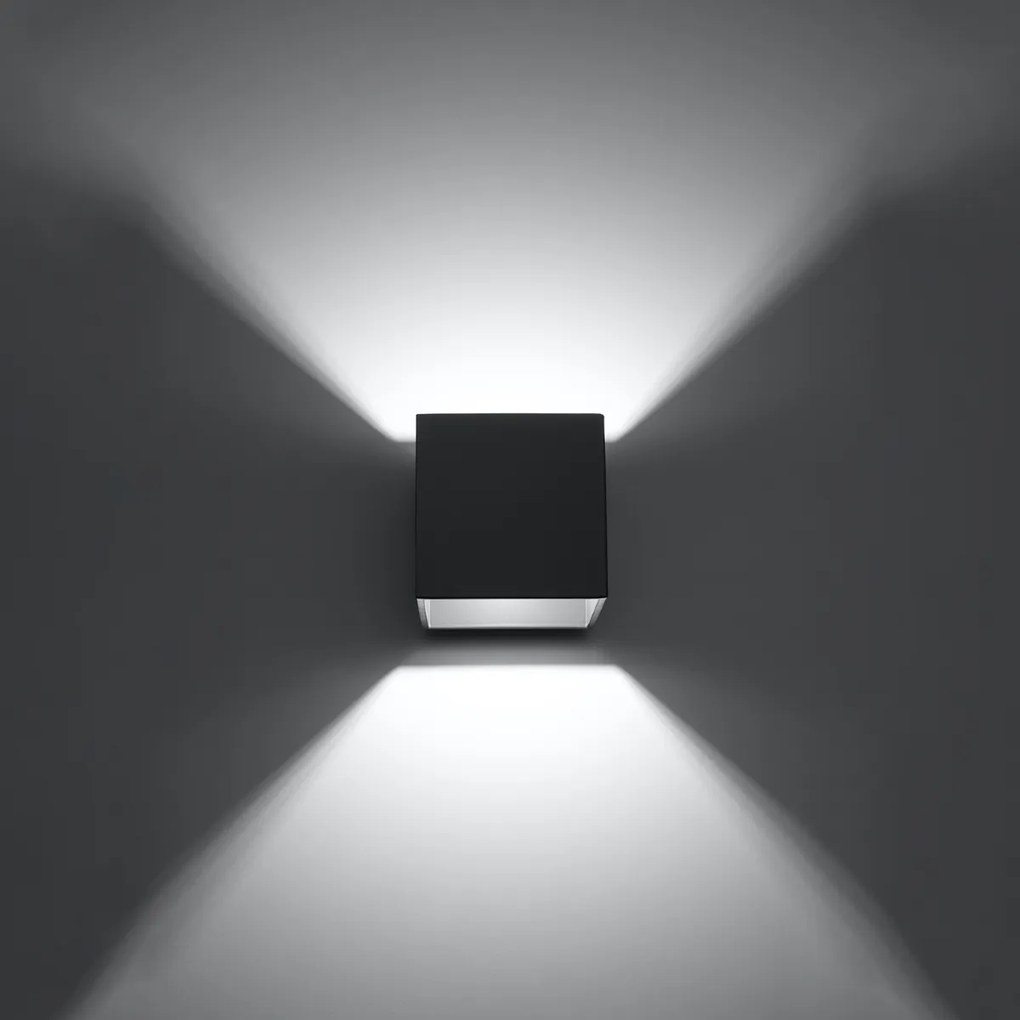 Sollux Lighting Nástěnné svítidlo QUAD 1 antracit