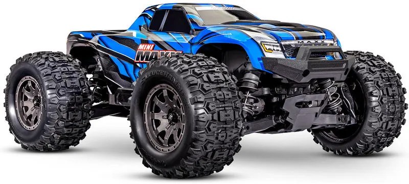 Traxxas mini maxx 1:12 bl-2s rtr modré