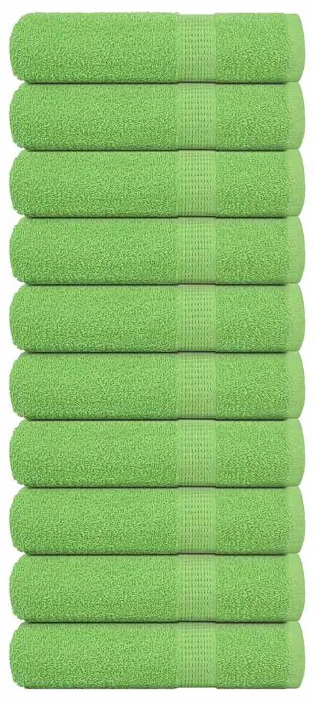 Ručníky do sprchy FROGN 10 ks jablečně zelené 70x140 cm 360 g/m² 137027