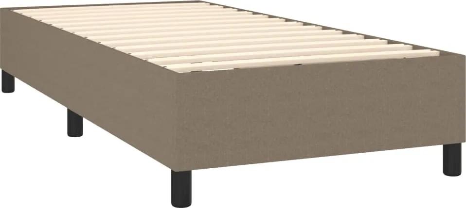 vidaXL Box spring postel s matrací 90x190 cm textil [3128169] Barva: taupe
