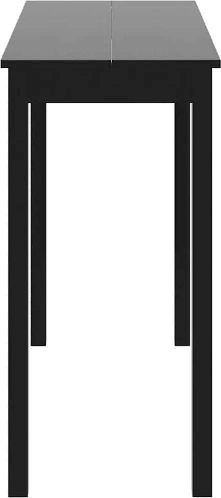 Barový stůl MDF černý 115 x 55 x 107 cm 240378