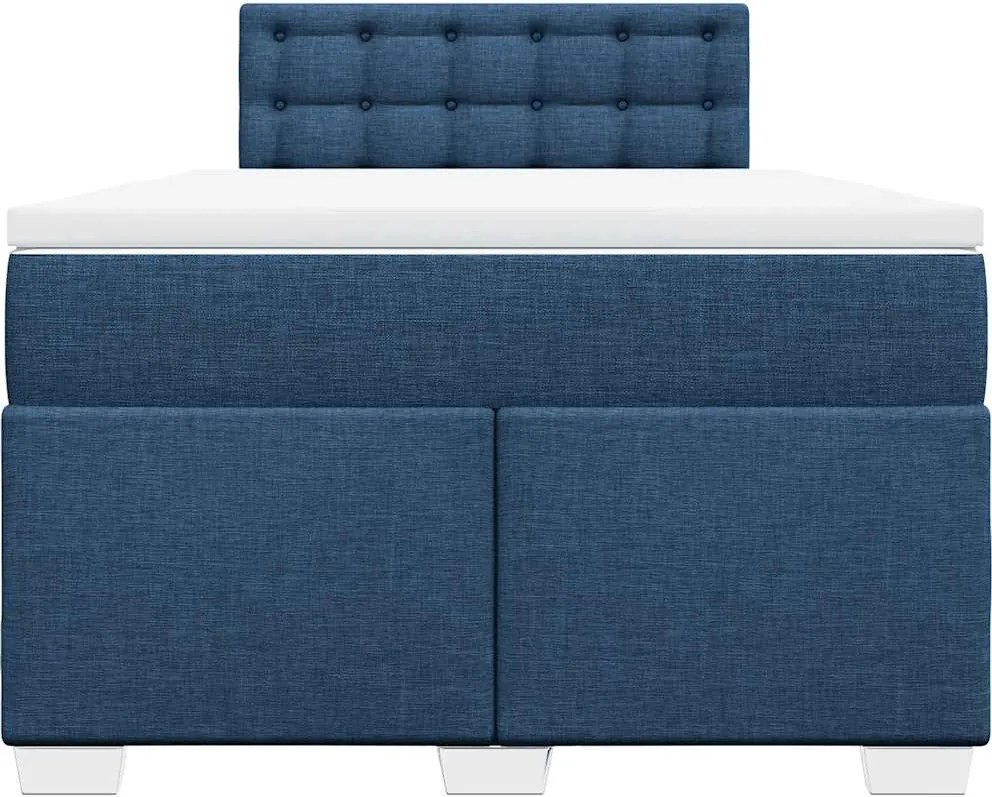 Box spring postel s matrací černá 120x190 cm textil 3285847