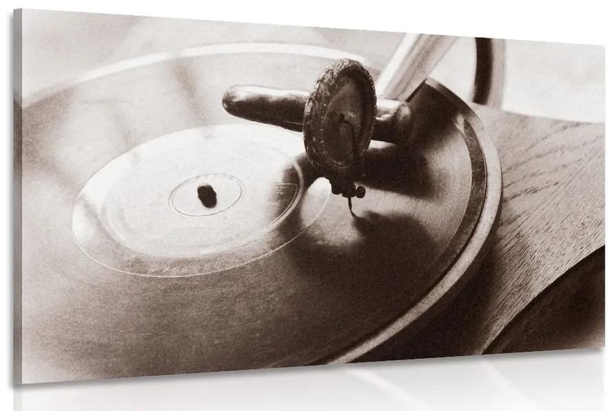 Obraz starožitný gramofon Varianta: 120x80