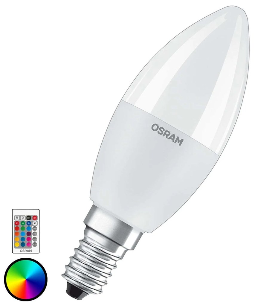 OSRAM LED žárovka E14 5,5W Star+ svíčka matná