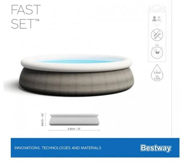 Bazén BESTWAY FAST SET 396 x 84 cm