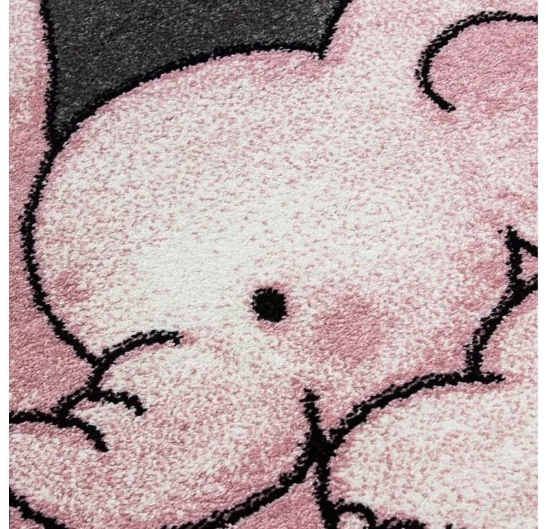 Ayyildiz Dětský kusový koberec KIDS 0560, Růžová Rozměr koberce: 120 x 170 cm