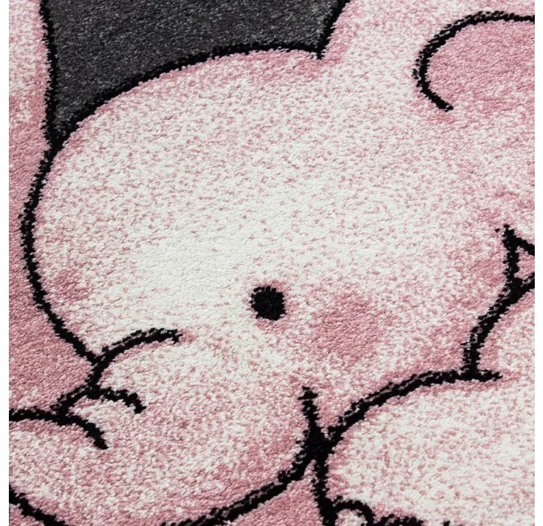 Ayyildiz Dětský kusový koberec KIDS 0560, Růžová Rozměr koberce: 80 x 150 cm
