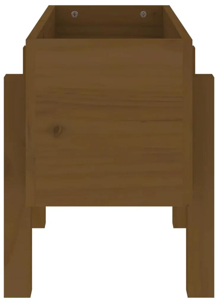 Zahradní truhlík medově hnědý 62x30x38 cm masivní borové dřevo,  825180