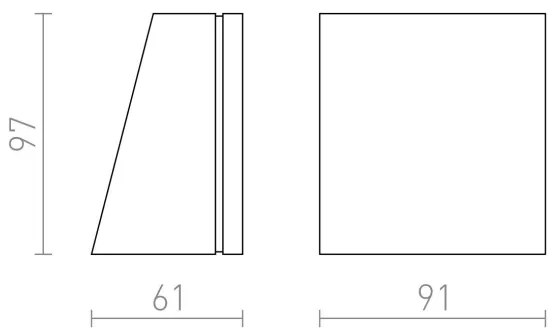 RED -Design Rendl-R10399- LED Venkovní nástěnné svítidlo GIGI LED/3,3W/230V IP65