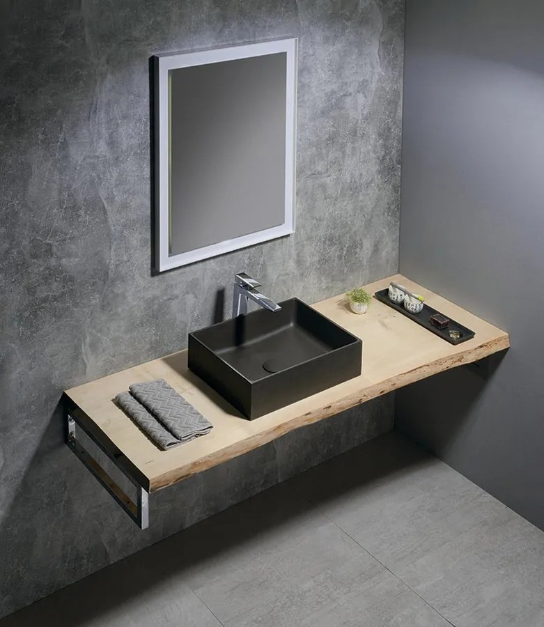 Sapho, FLUT LED podsvícené zrcadlo 600x800mm, bílá, FT060