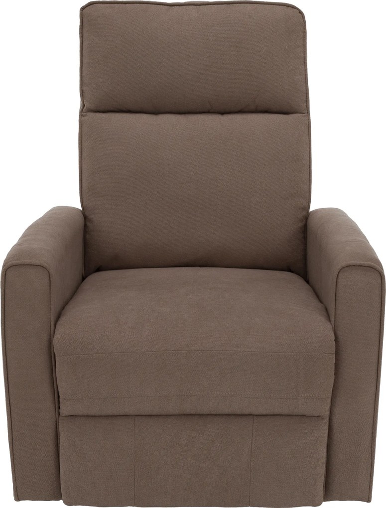 Relaxační otočné křeslo, šedohnědá Taupe, MEKENZI