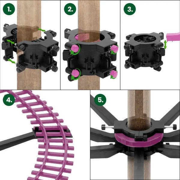 LED Vánoční dekorace 10xLED/4xAA vlak