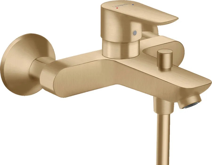 Hansgrohe Talis E, nástěnná páková vanová baterie, kartáčovaná bronzová, 71740140