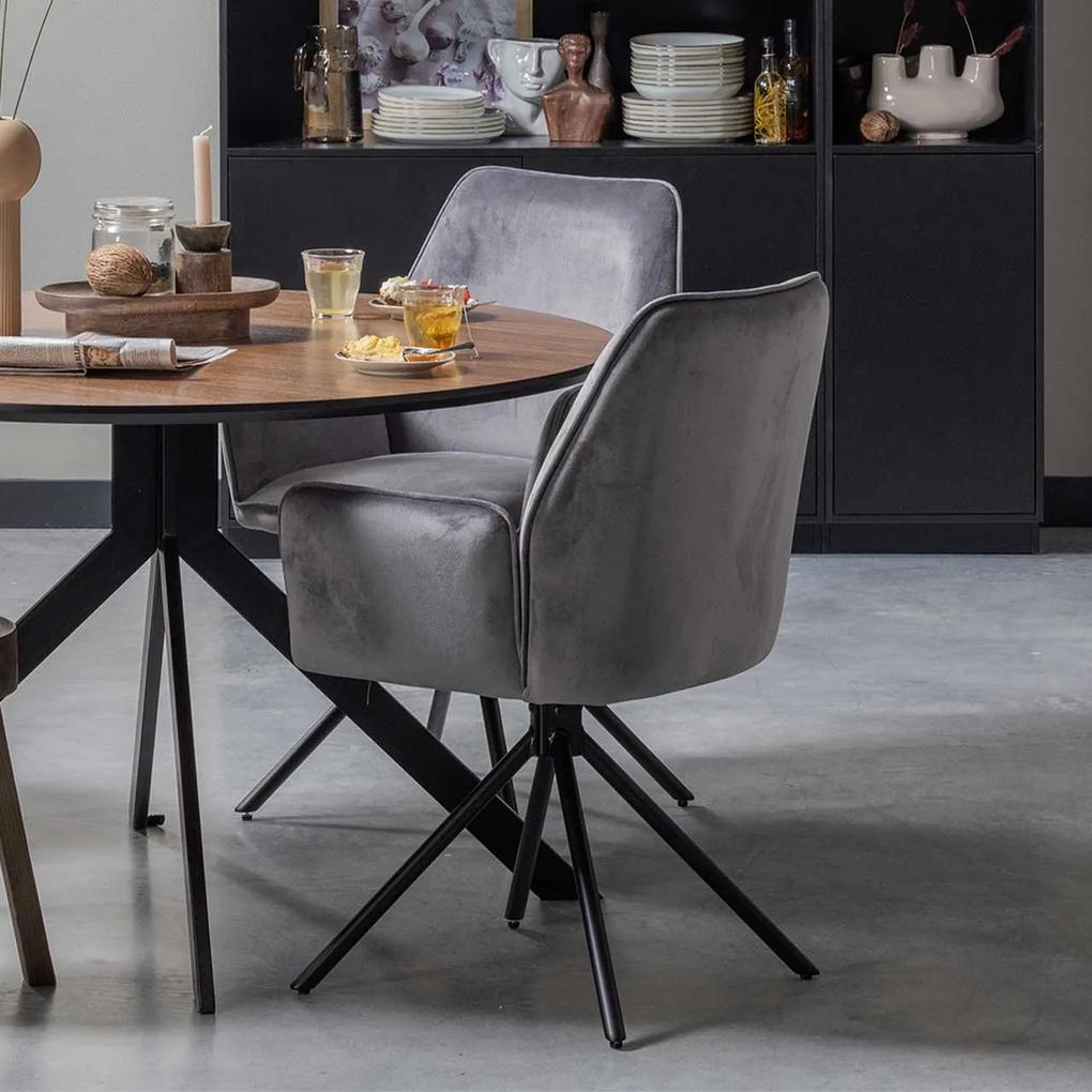 Sametová Židle Amber 88 × 60 × 61 cm