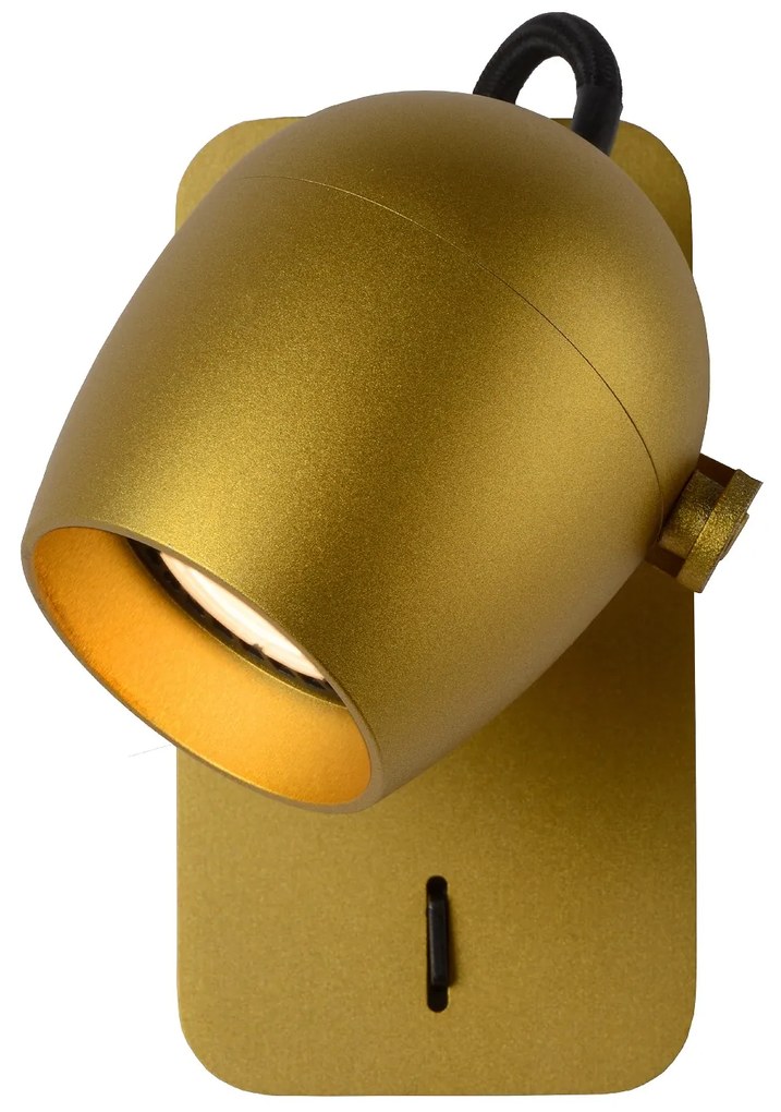 LUCIDE Nástěnné svítidlo Preston Gold LED 1x5W/2200K/3000K