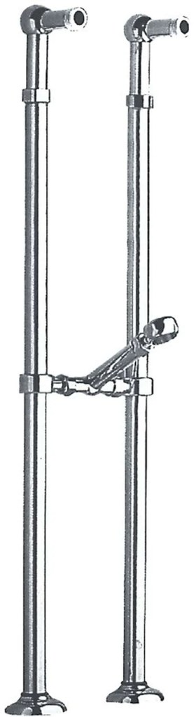 Sapho Reitano Rubinetteria Antea - Připojení pro instalaci vanové baterie do podlahy, 2 ks, chrom 9841
