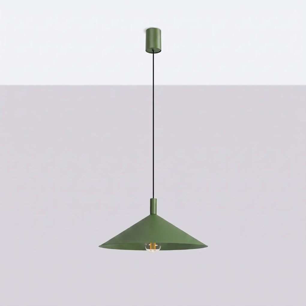 Sollux Lighting Závěsné svítidlo NOX 40 olivově zelené