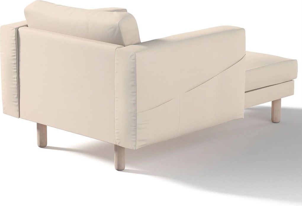 Potah na IKEA Norsborg šezlong s loketními opěrkami barva béžová látka pletený vzor