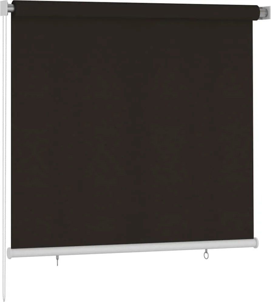Venkovní roleta 165 (Š) x 140 (V) cm hnědá HDPE 312970
