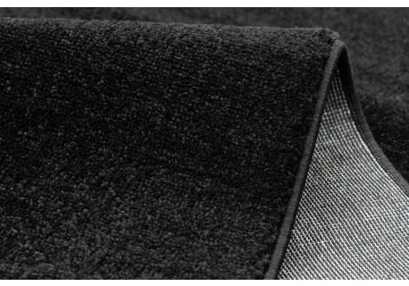 koberec SOFTY, Jednotný, Jednobarevný, černý velikost 140x190 cm | krásné koberce cz